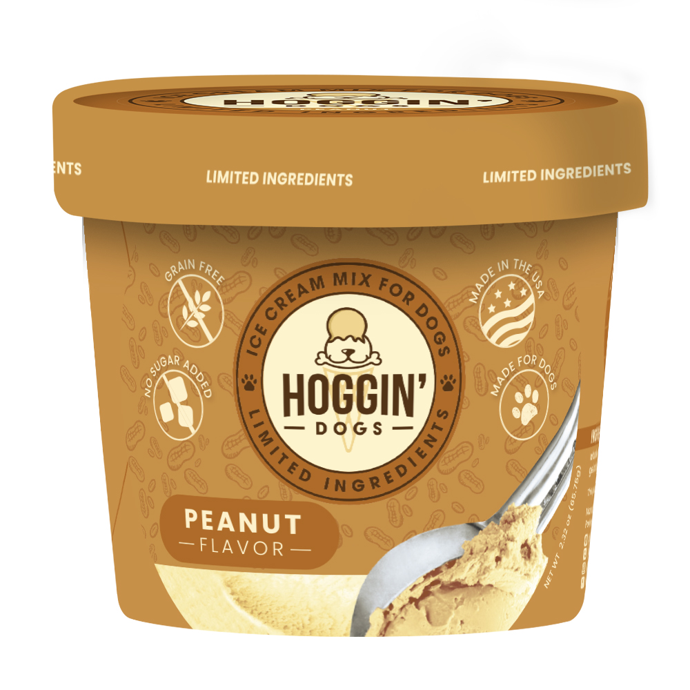 Puppy Cake - Hoggin' Dogs Ice Cream Mix - Peanut, Cup Size, 2.32 oz #8HDPB